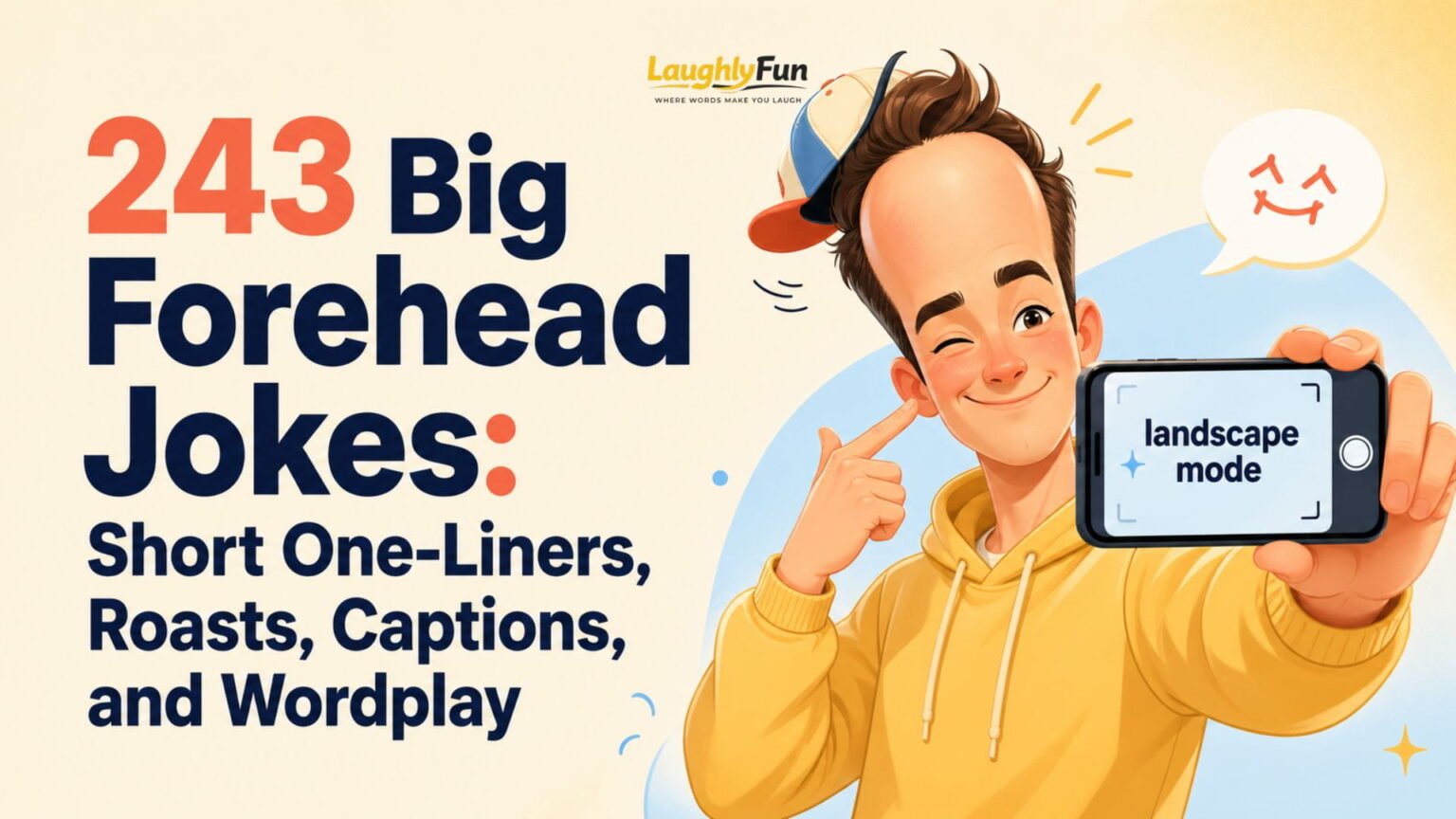 243 Big Forehead Jokes Short One Liners Roasts Captions And